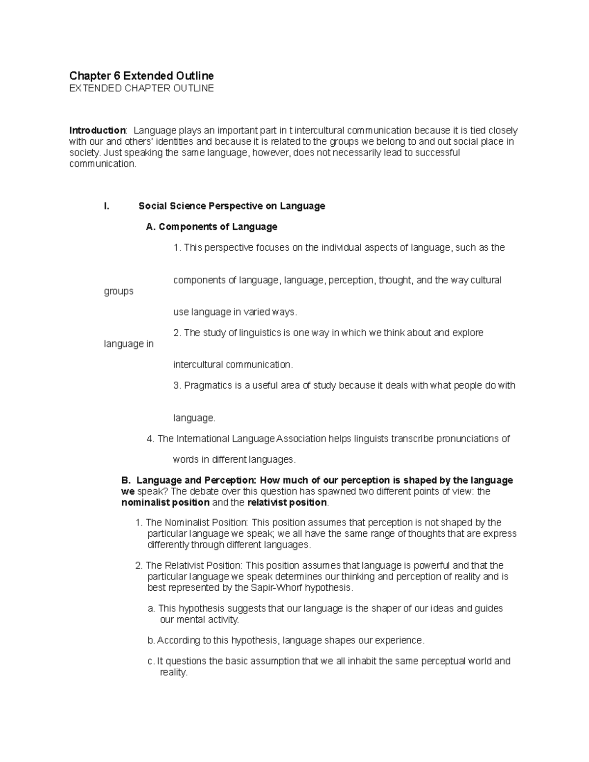 Chapter 6 Extended Outline - Chapter 6 Extended Outline EXTENDED ...