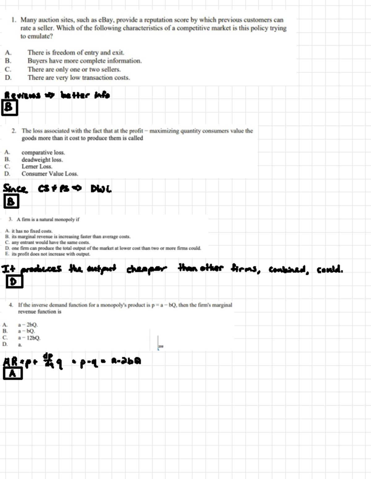 Res-Econ 202 FInal Prep - reviews Ibetter info Since CSPs => DWL It ...
