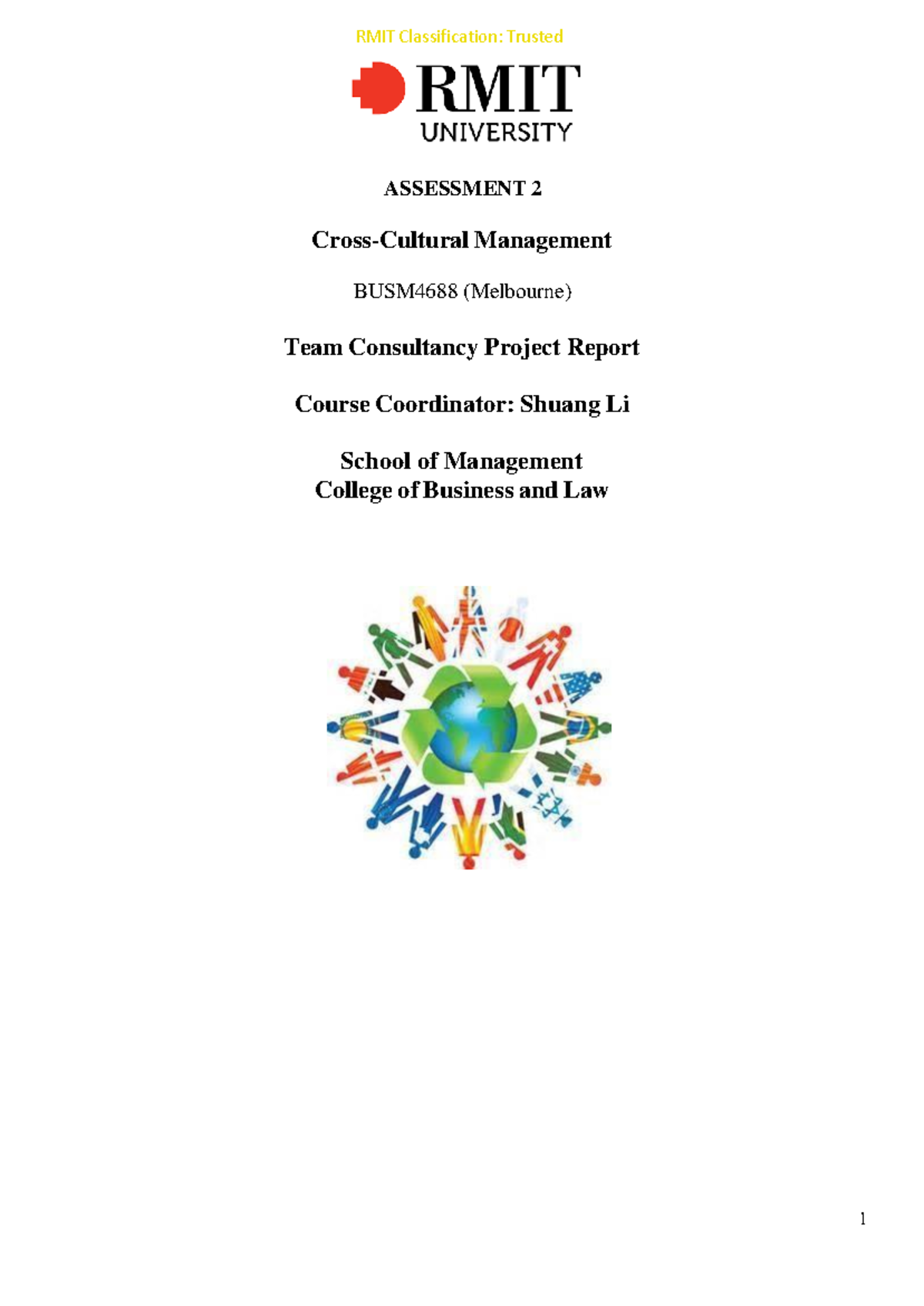 Assignment 2 Team consultancy project-report 2024 S2 - 1 ASSESSMENT 2 ...