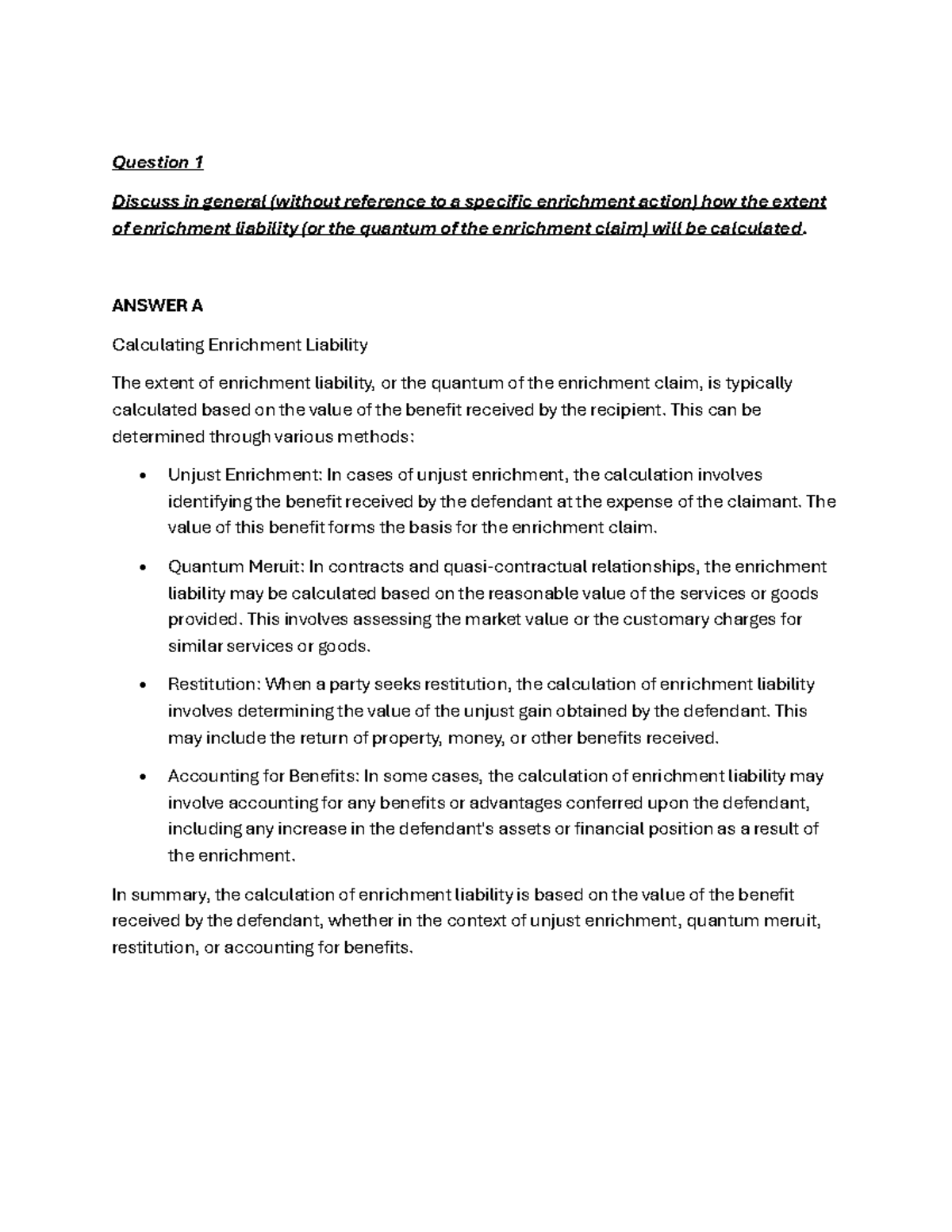 Assinment 1 memo - answer for assignment 1 - Question 1 Discuss in ...