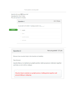 Portage Learning - A&P Module 1 exam - Portage Learning - A&P: Final ...