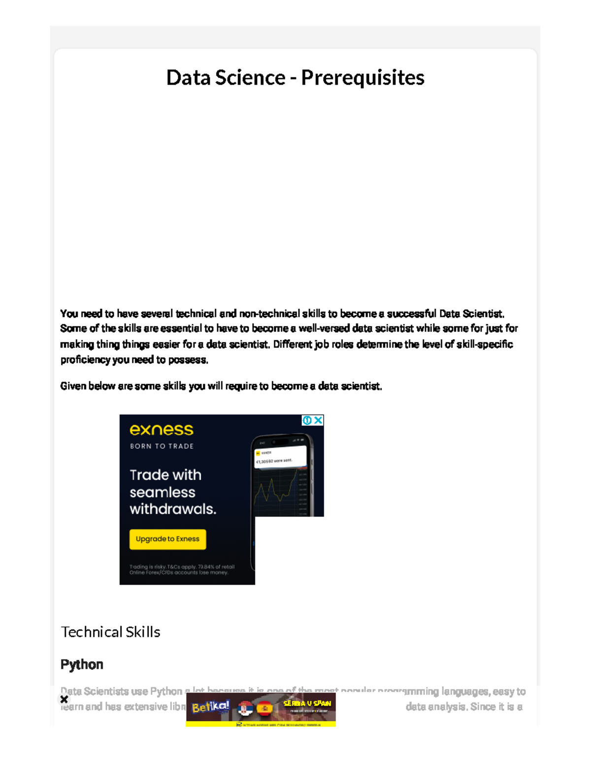 Data Science - Prerequisites - Data Science - Prerequisites chezacash ...