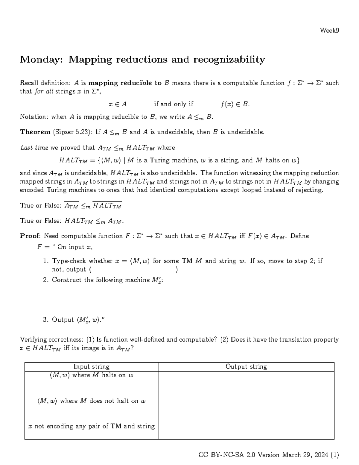 Week9 Special Topics In Computer Science Computer Science Theory 89a Edit Week Monday 
