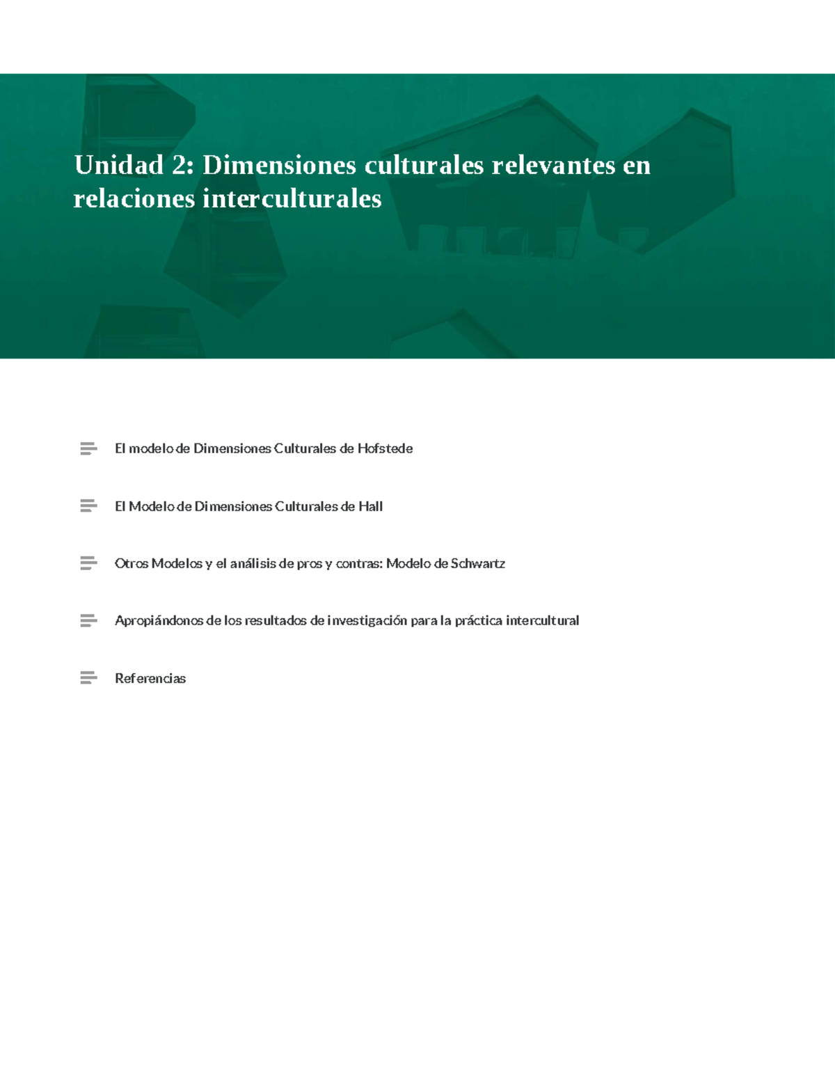 Unidad 2 - Gestion Cultural - El modelo de Dimensiones Culturales de ...