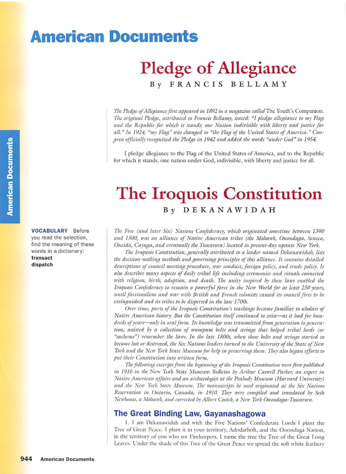 American Documents - APUSH 2021 - Studocu