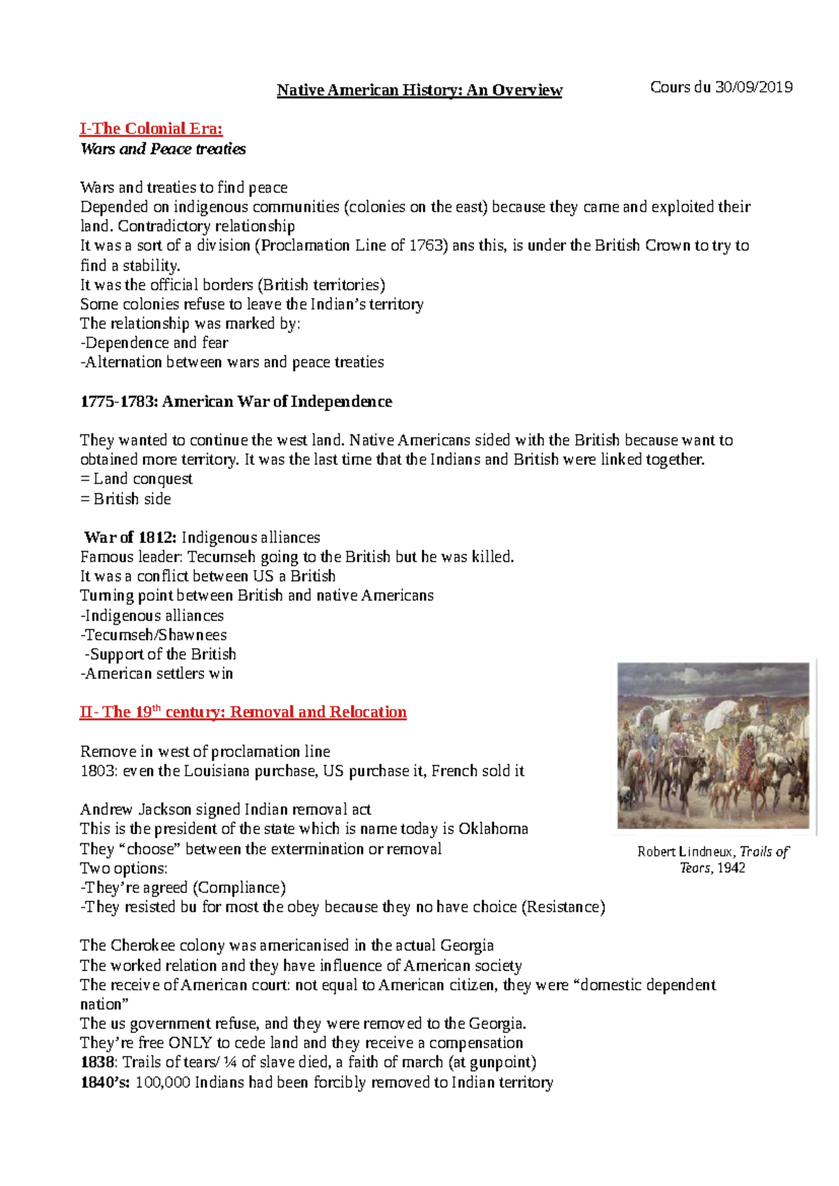 CM CIVI Americaine N°3 - the colonial era; the 19th century; the 20th ...