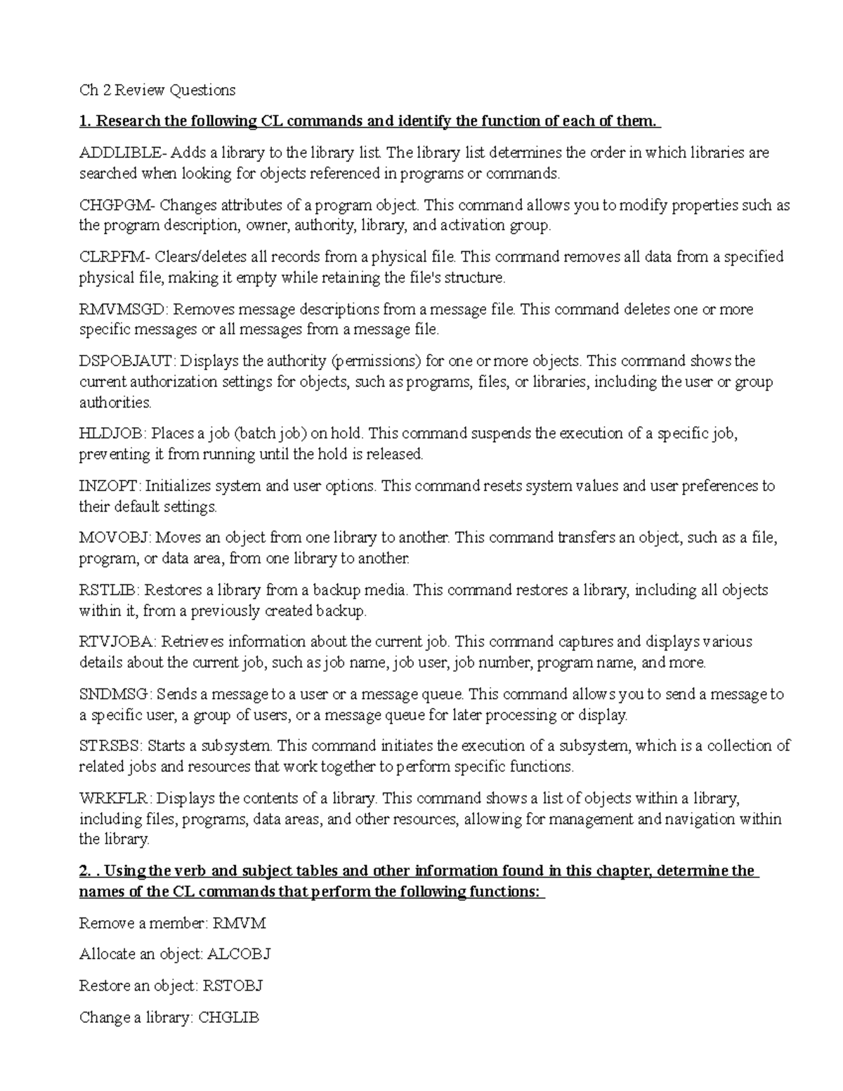 Ch2RQ - CIS205-ReviewQuestions - Ch 2 Review Questions Research the ...