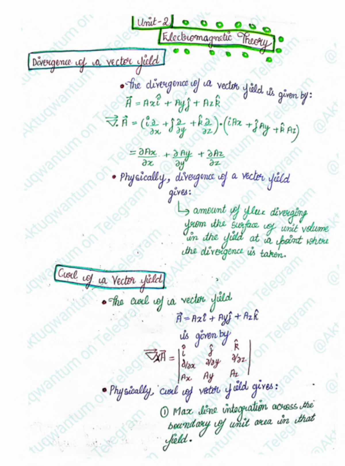 Engineering Physics Unit-2 EM Theory notes by GCET student - 2 ...