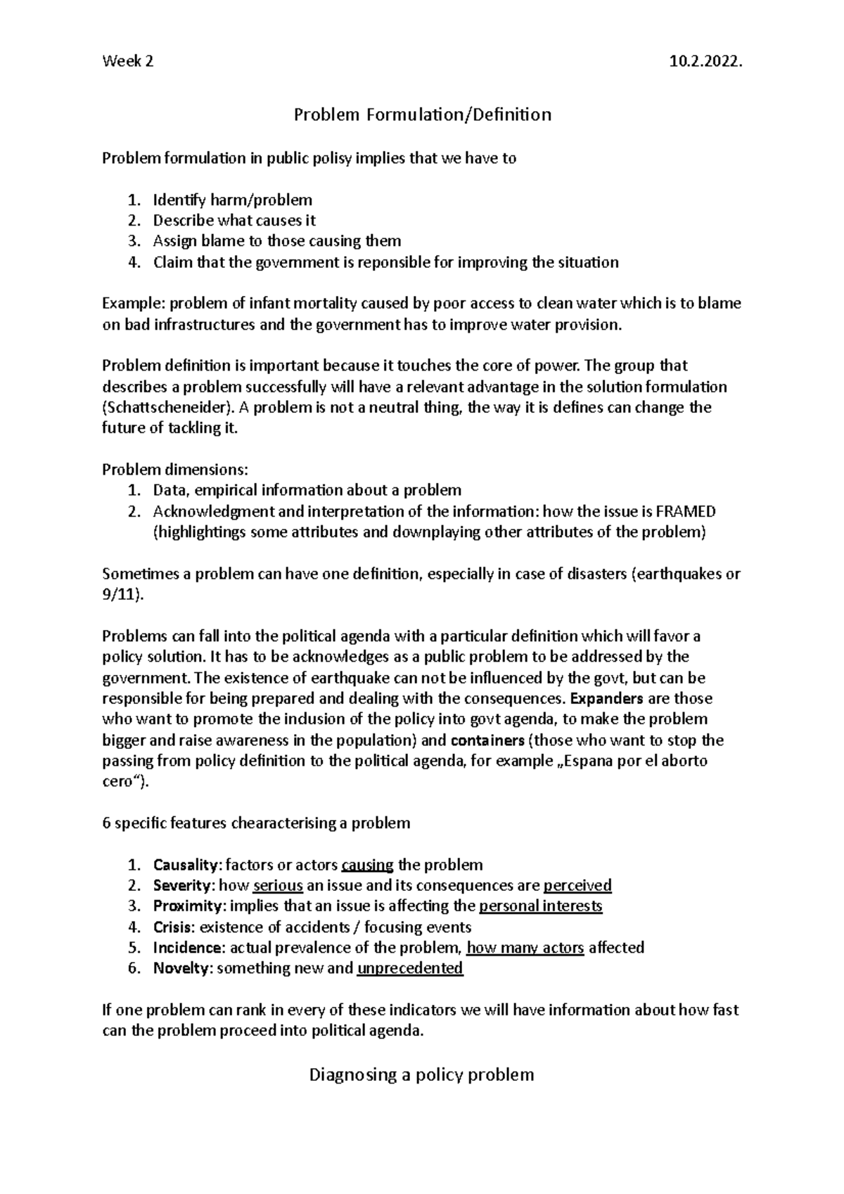Problem Formulation - prof. DR JOAO ALMEIDA - Week 2 10.2. Problem ...