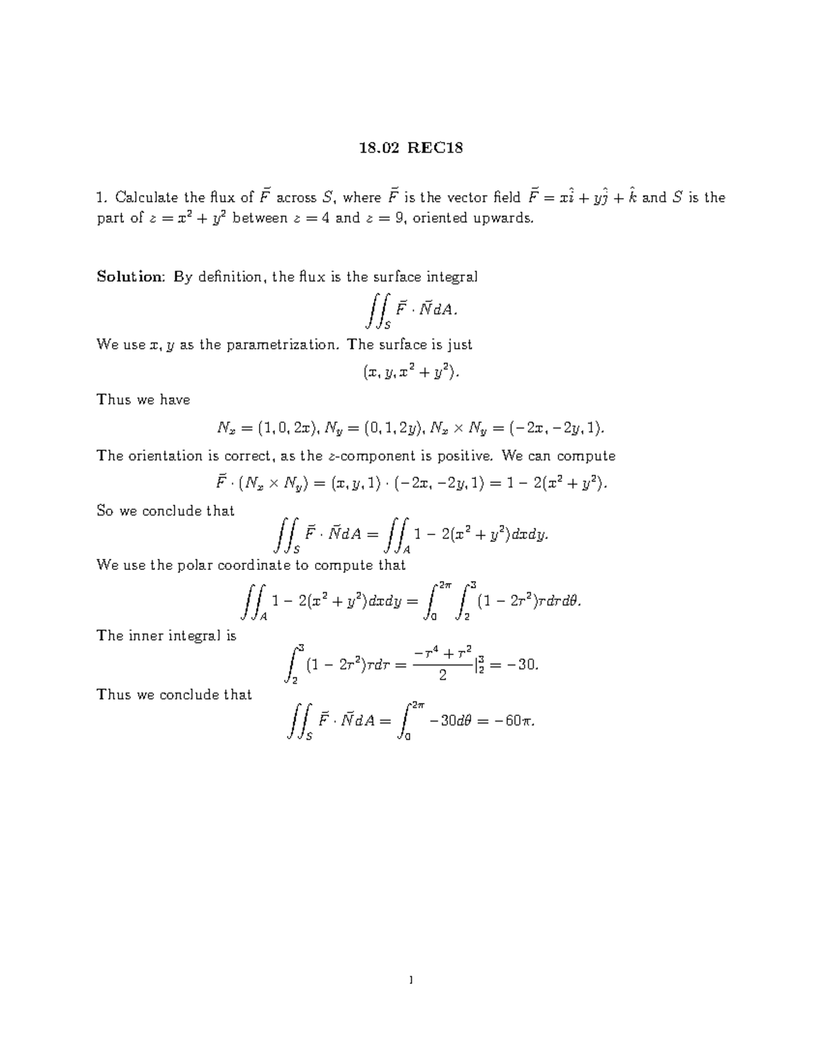 Rec19sol Recitation Optional Bi Weekly Assignments Taken From Lecture Content To Prepare