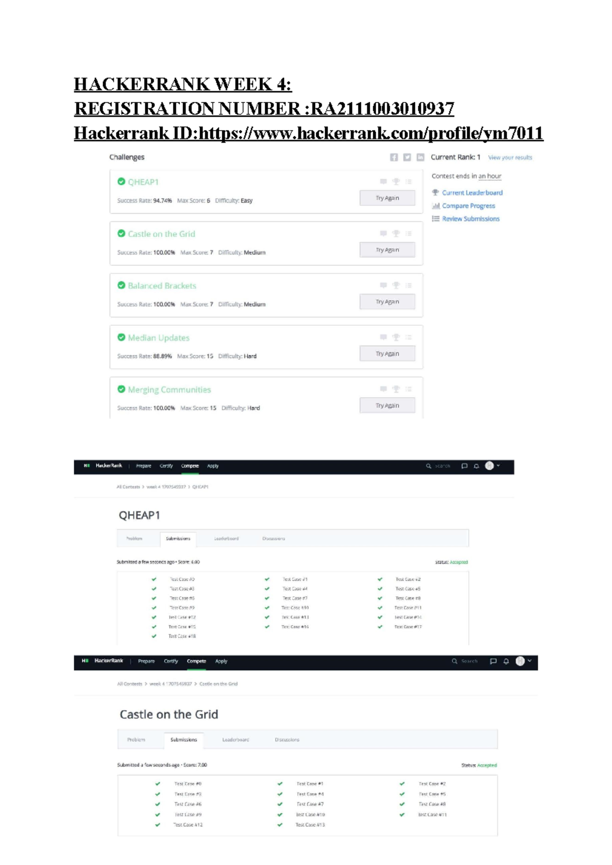 937 week 4 (hackerrank) copy - HACKERRANK WEEK 4: REGISTRATION NUMBER ...