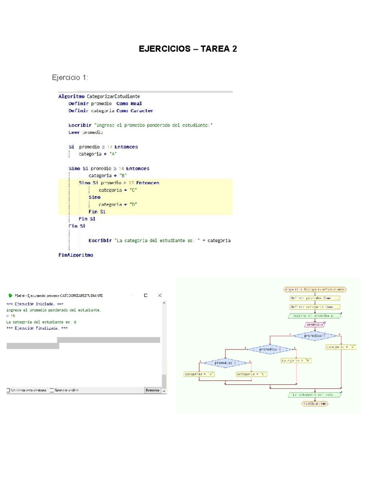 Tarea 2 - asadass - Mecanica autorización - EJERCICIOS – TAREA 2 Ejercicio 1: Ejercicio 2 ...