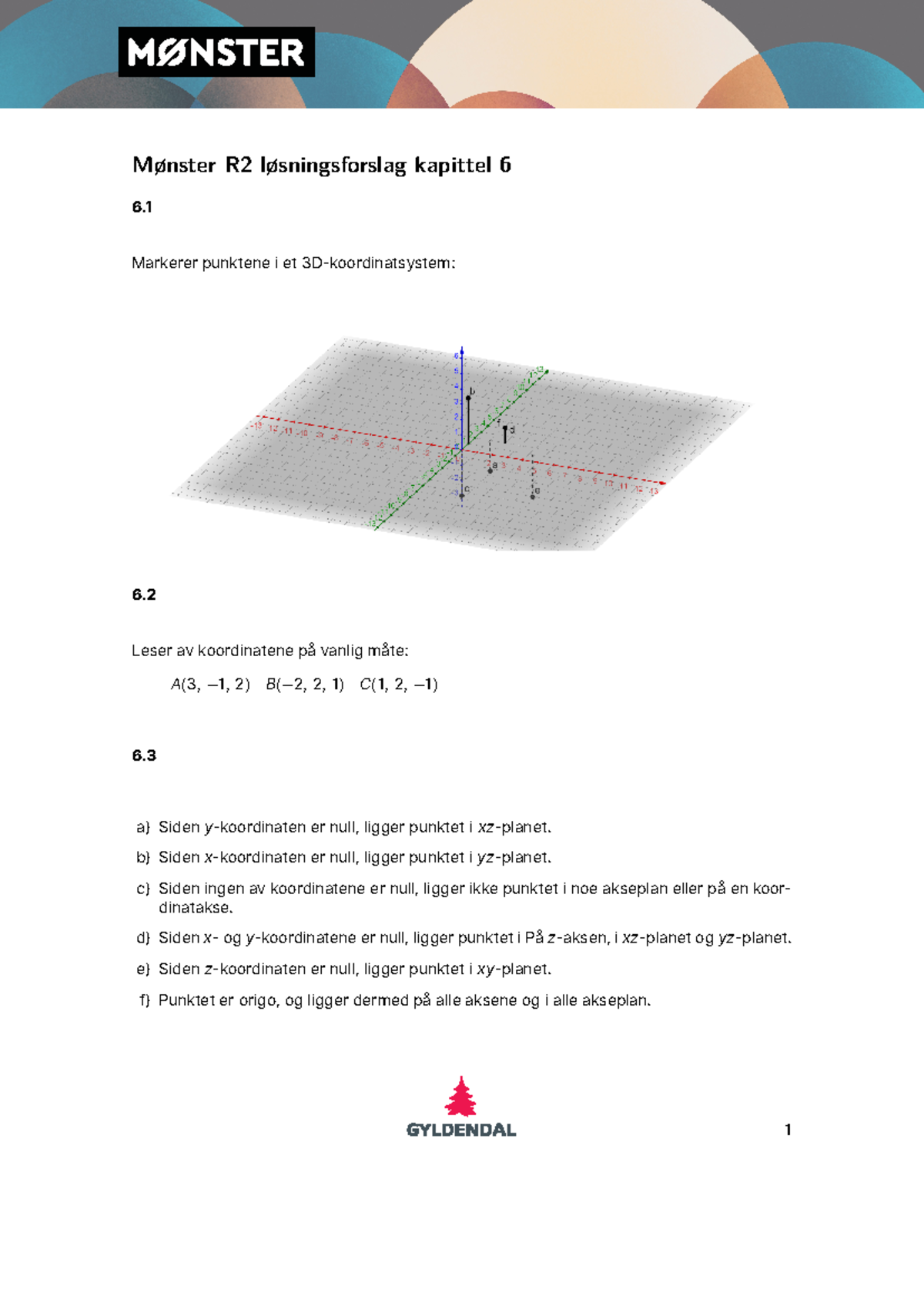 Løsningsforslag kap 6 Vektorer og romgeometri - Mønster R2 ...