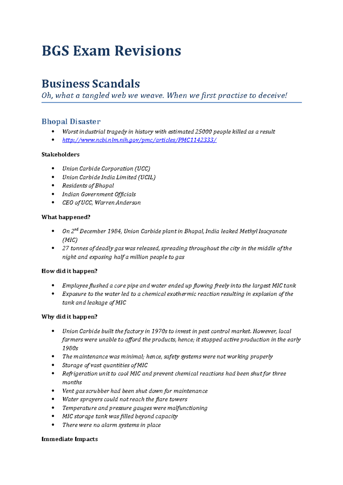8 Business Scandals - N - Elizabeth Su, 2017/2018 - BGS Exam Revisions ...