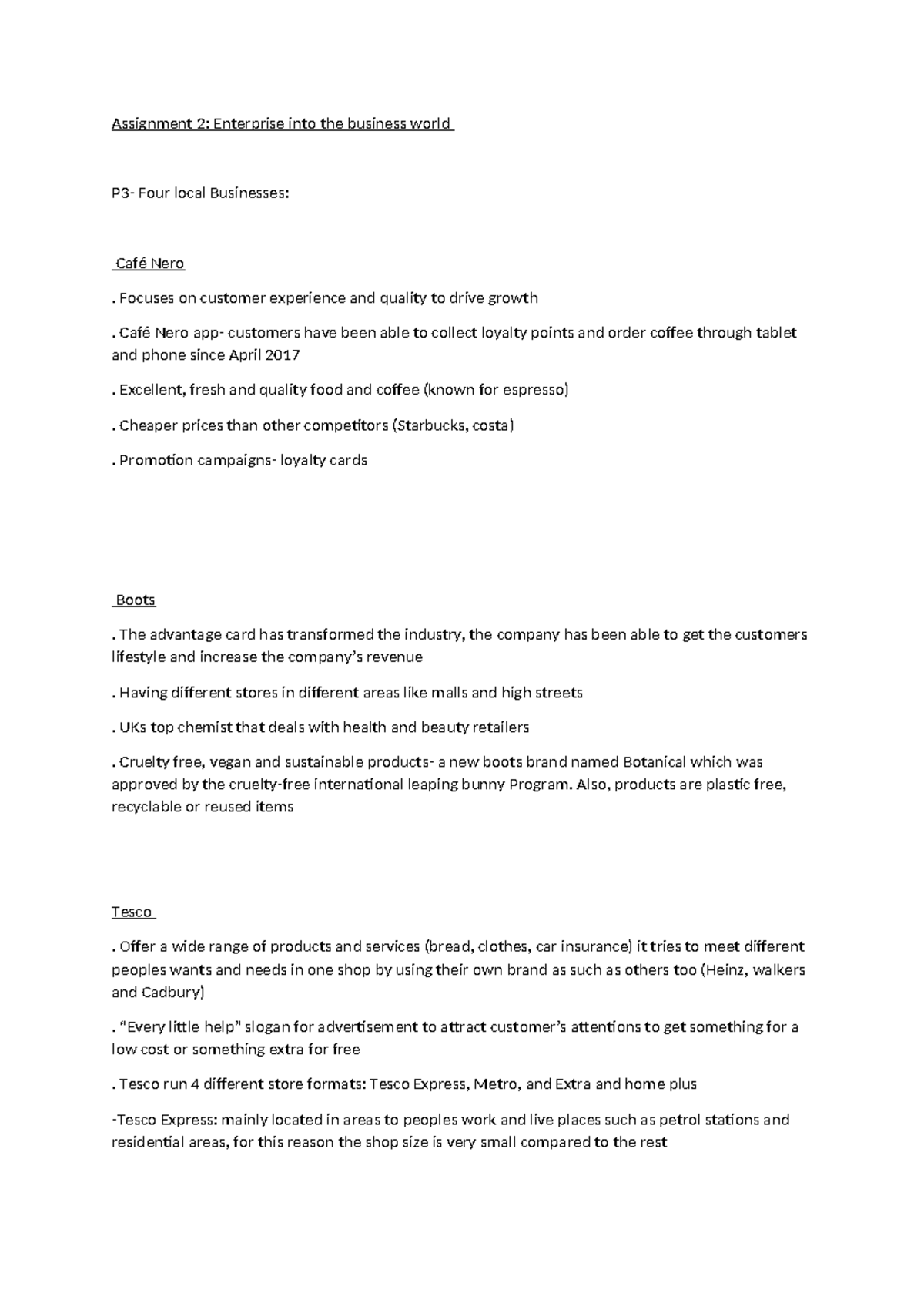 Assignment 2 unit 1 warwick - Assignment 2: Enterprise into the ...