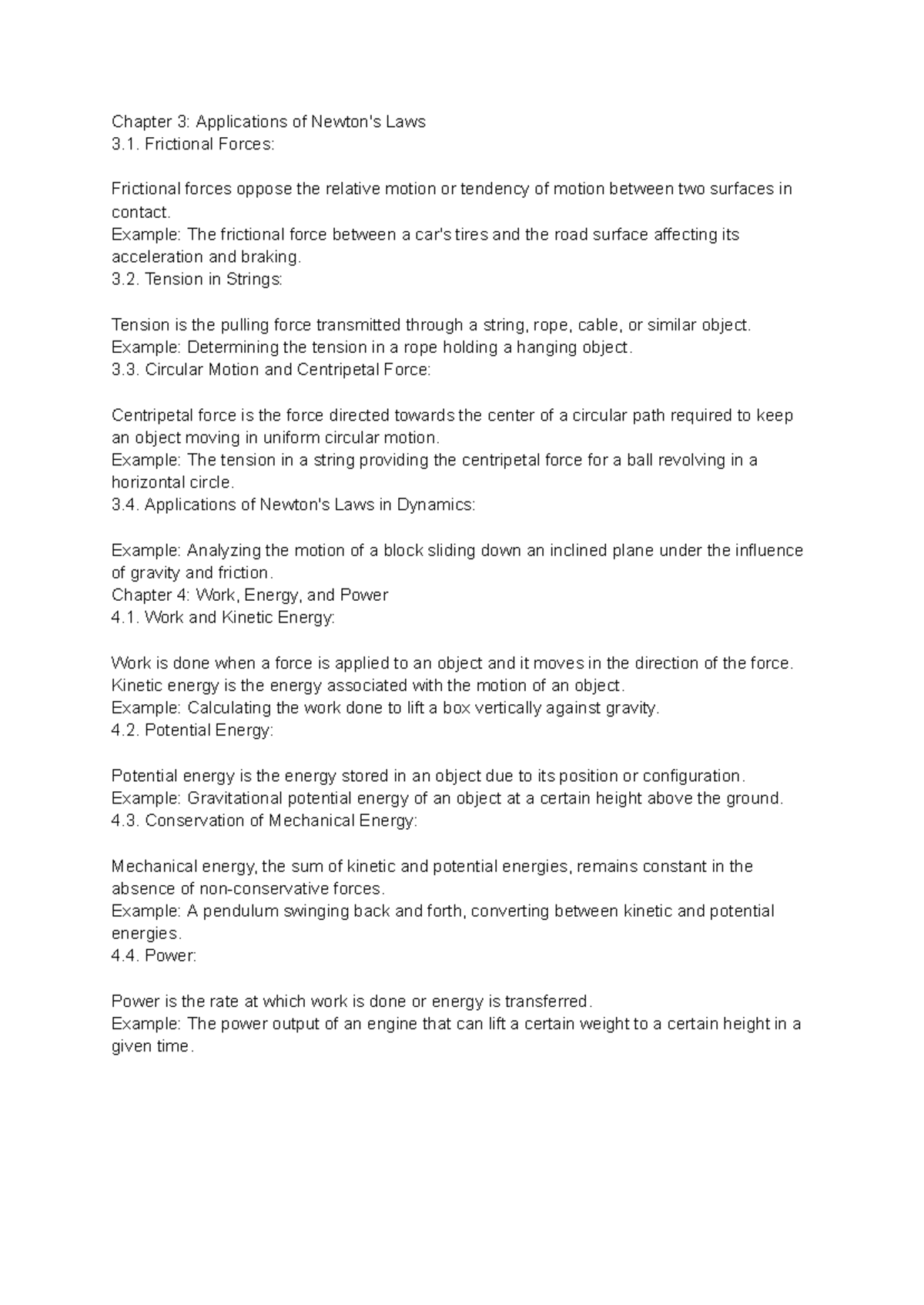 Chapter 3-4 Applications of Newton's Laws - Frictional Forces: Frictional forces oppose the ...