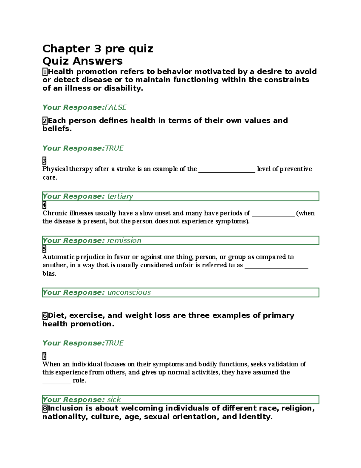 CM The rest of the pre quizzes[ 19409 ] - Chapter 3 pre quiz Quiz ...