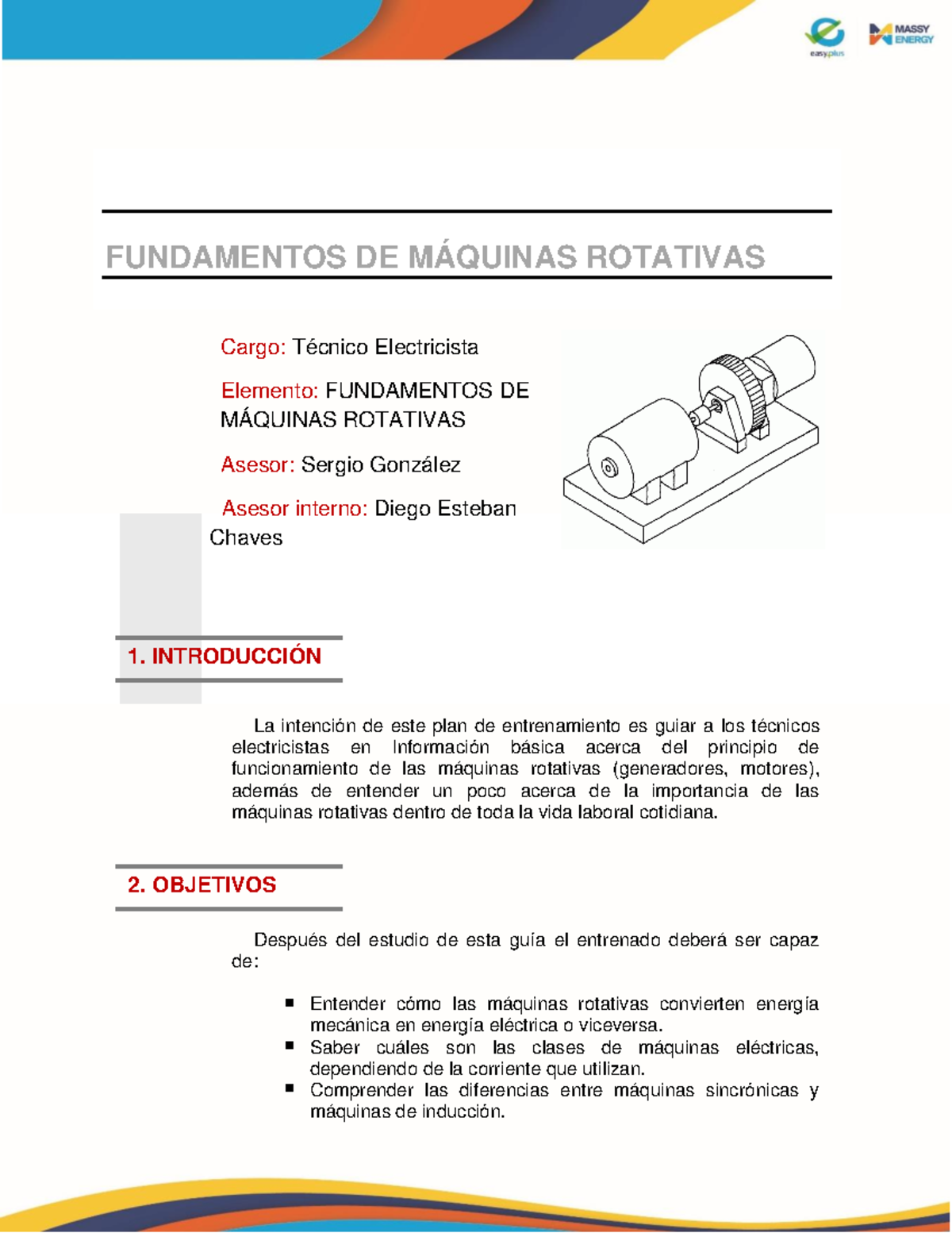E-TEC-ELE-9 Fundamentos Maquinas Rotativas - Cargo: Técnico Electricista Elemento: FUNDAMENTOS ...