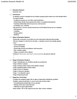 Experimental Design Mod 6 - Experimental Design MODULE SIX Introduction ...