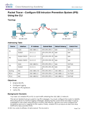 14.3.5 Packet Tracer - Basic Router Configuration Review (1) - 2019 ...