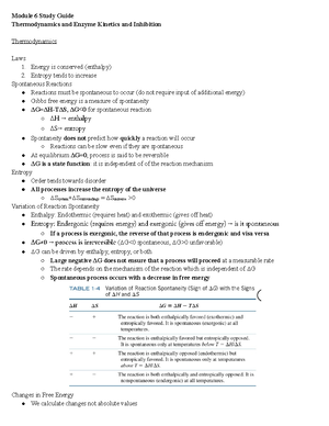 Module 7 Study Guide - Module 7 Study Guide Enzyme Mechanisms ...