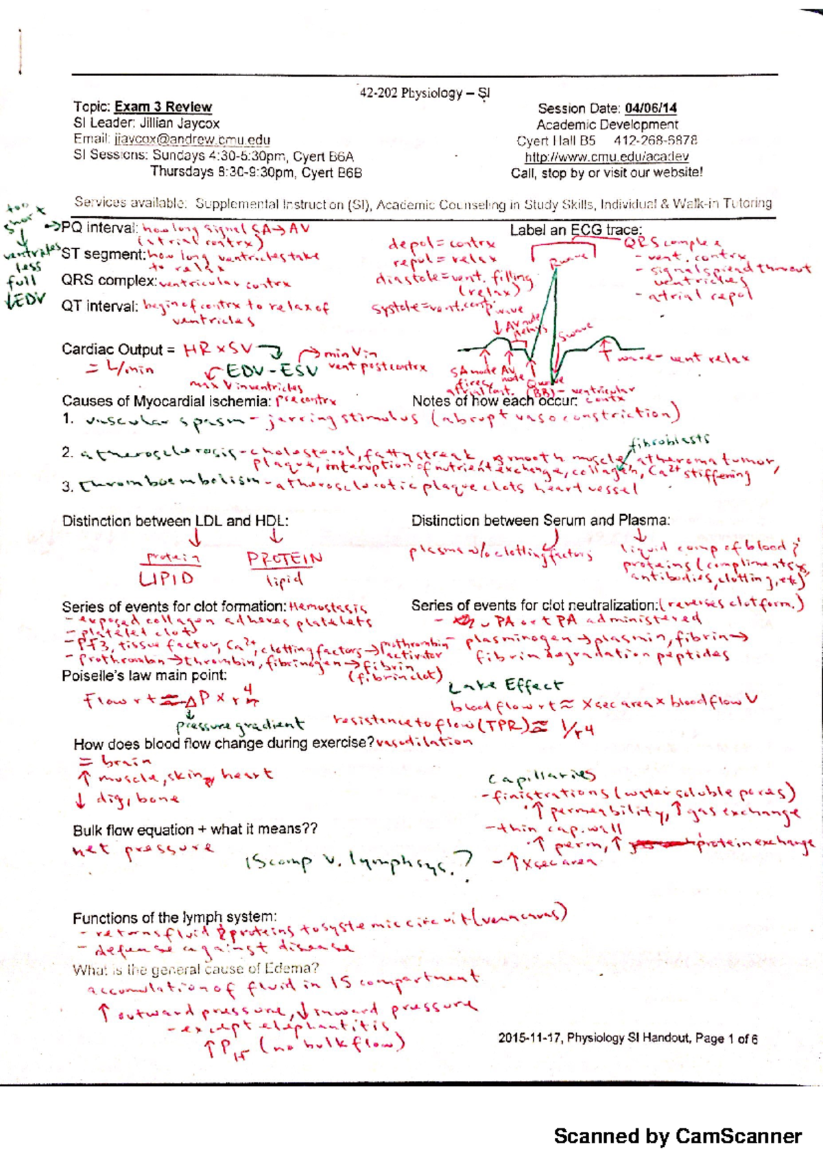 Exam 3 Review - SI Instruction for Exam 3; SI Instructor: Jillian ...