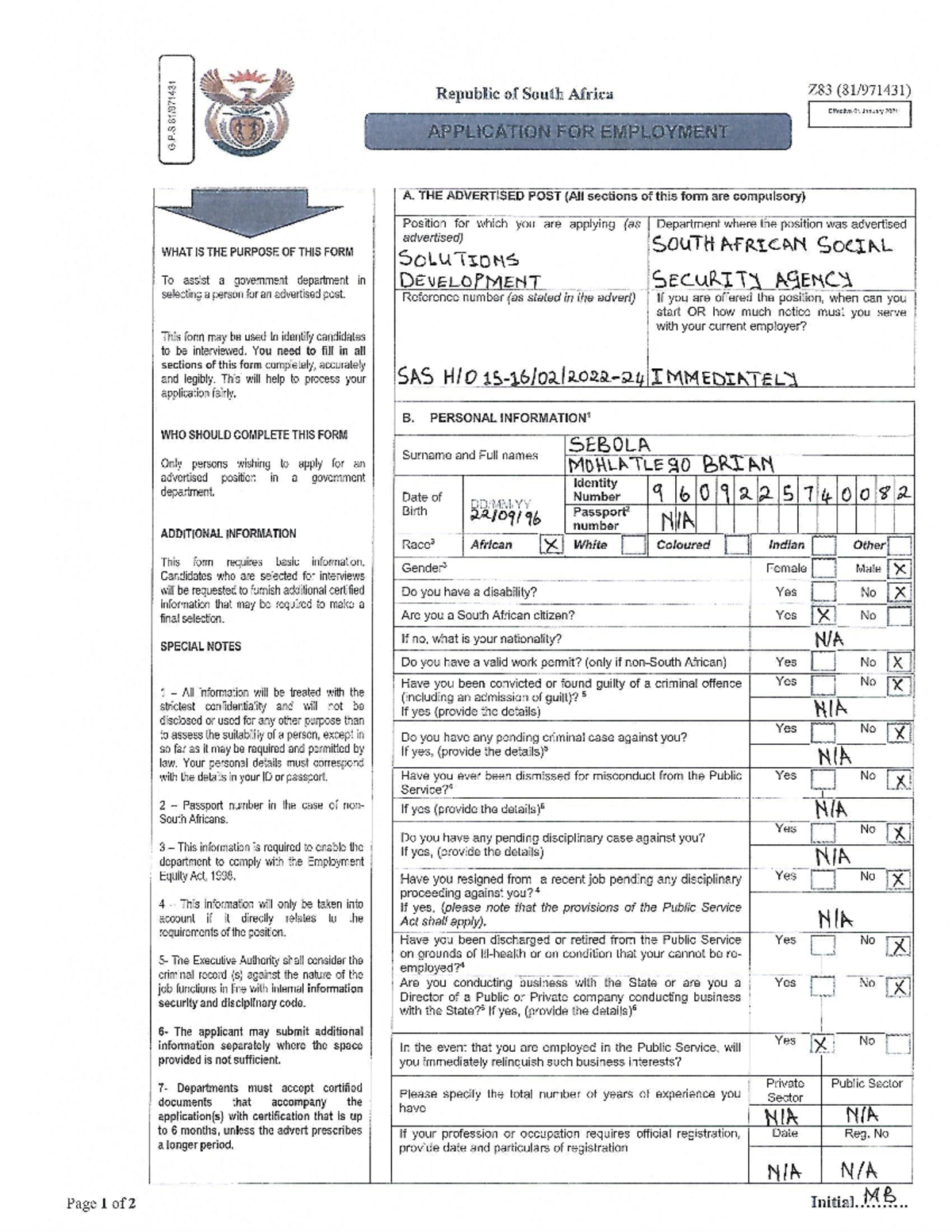 Solutions development - PLS2601 - Studocu