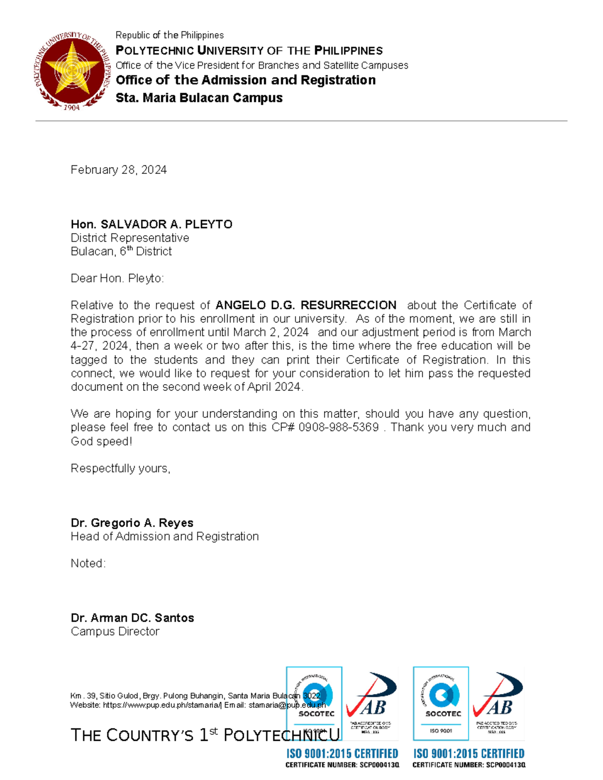 February-26-2024-letter-to-blank-he-CONG.- Pleyto - Republic of the ...