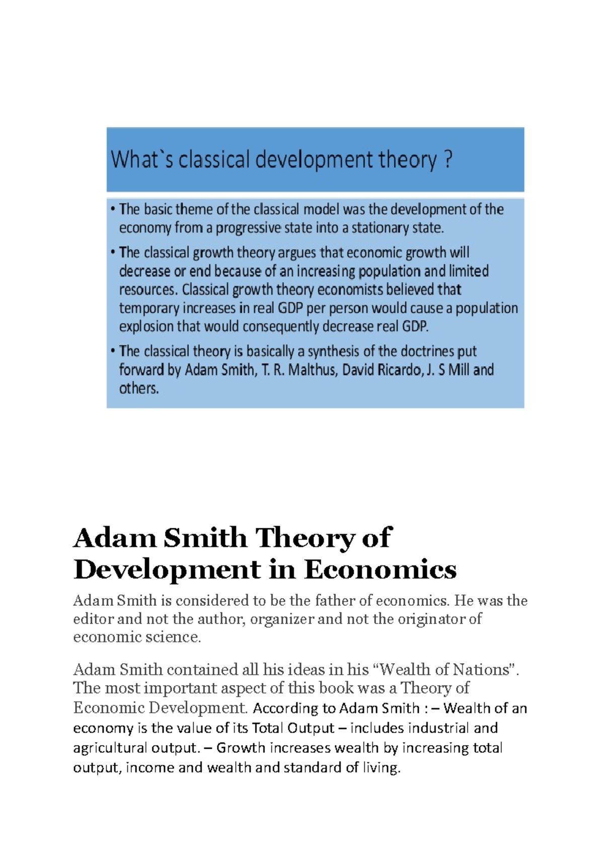 Adam Smith - Old school of economic thoughts - Adam Smith Theory of ...