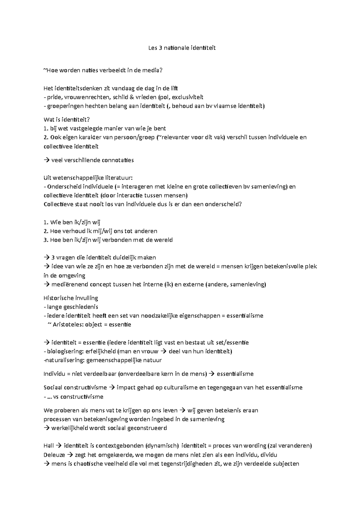 Les 3 nationale identiteit - Les 3 nationale identiteit ~Hoe worden ...