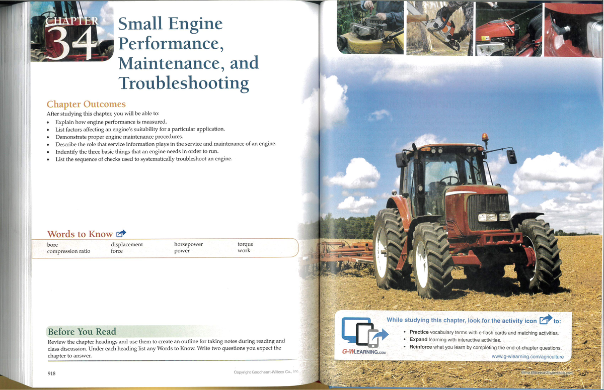 Small Engine Performance, Maintenance, and Troubleshooting - List ...