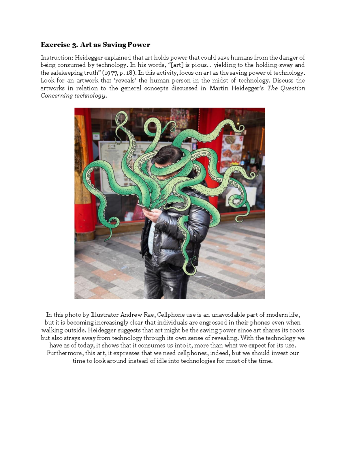 STS-The art of saving Power - Exercise 3. Art as Saving Power ...