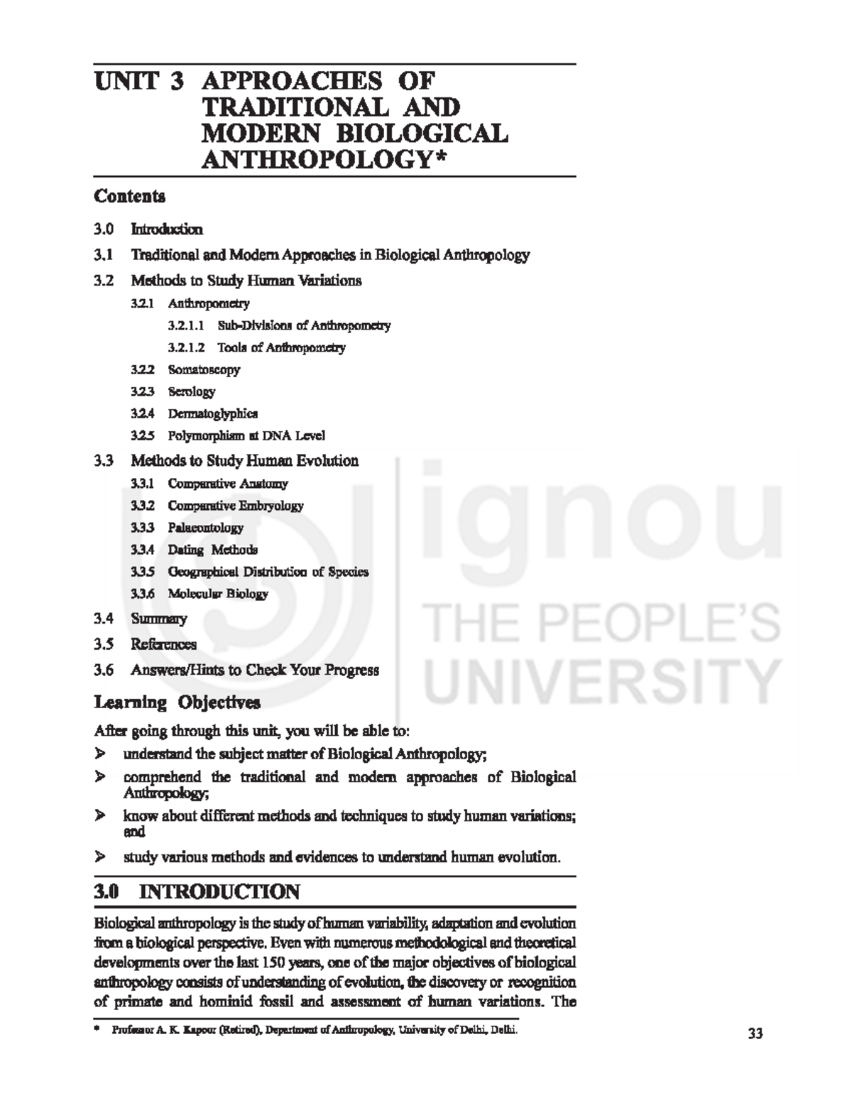 Unit-3 Approaches of Traditional and Modern Biological Anthropology ...