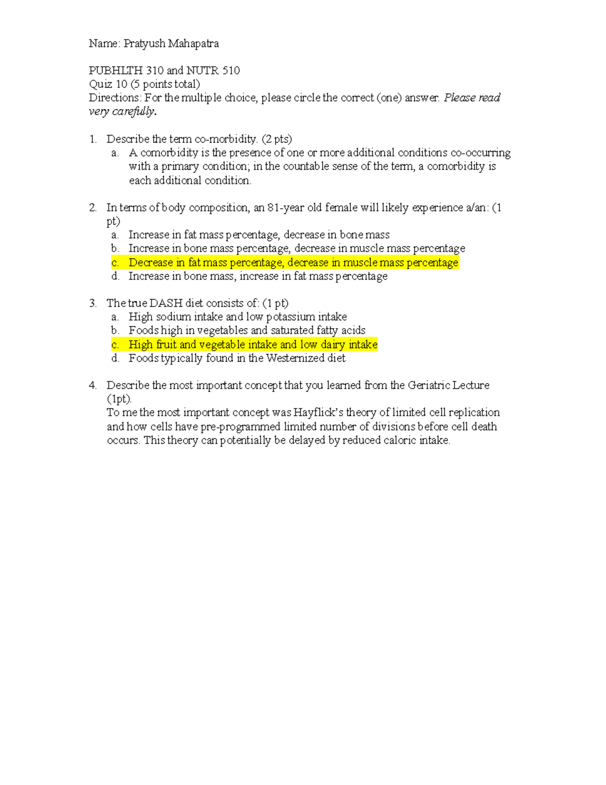 Quiz6 blank W 20-1 - public health essay assignment - Name: Pratyush ...