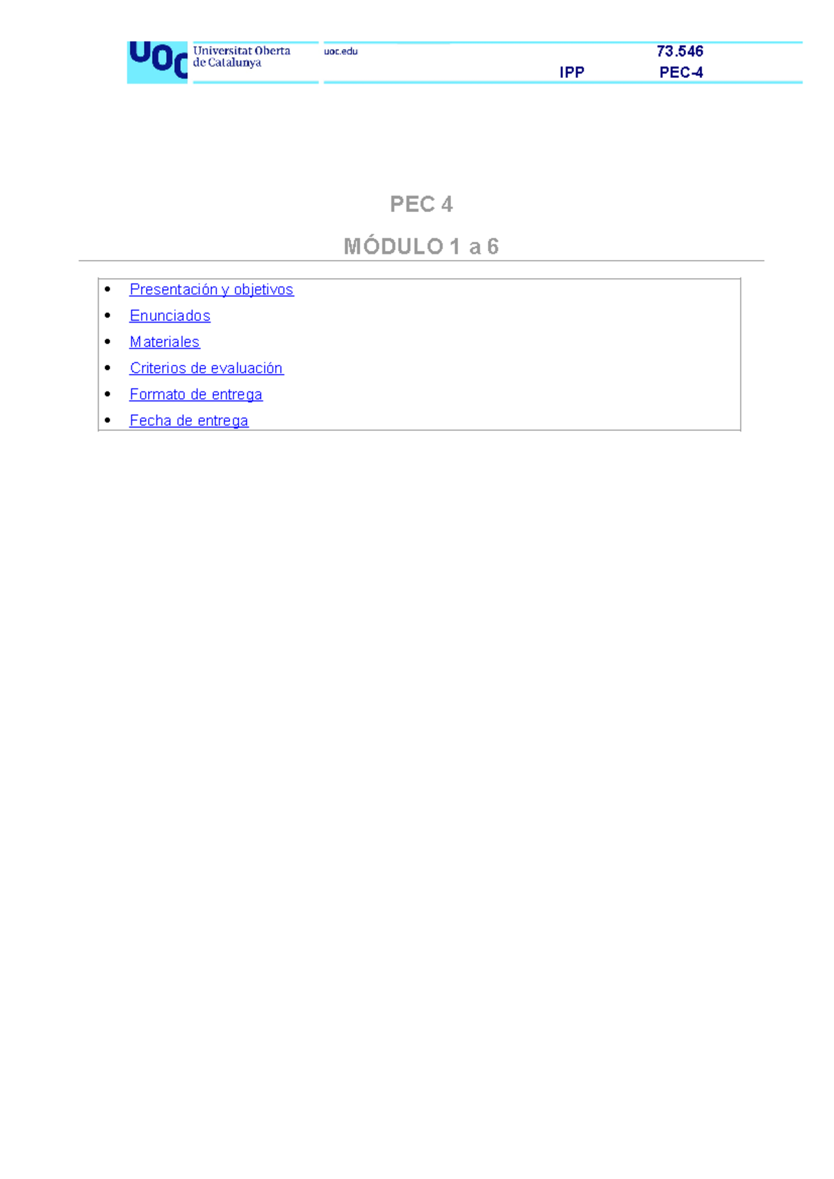 PEC4-2023-2 Proteccion A LA Persona - PEC 4 MÓDULO 1 a 6 Presentación y ...