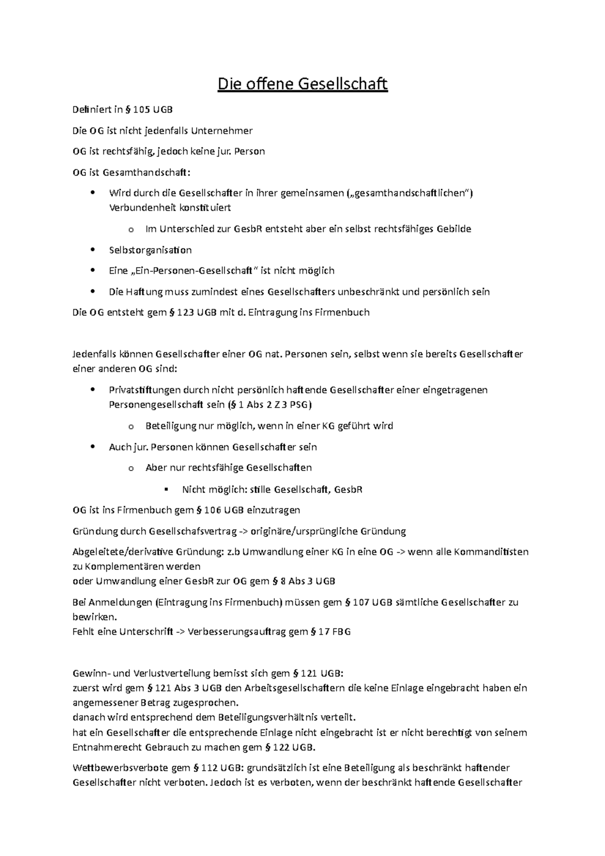 Kapitel offene Gesellschaft - Die offene Gesellschaft Definiert in 105 ...