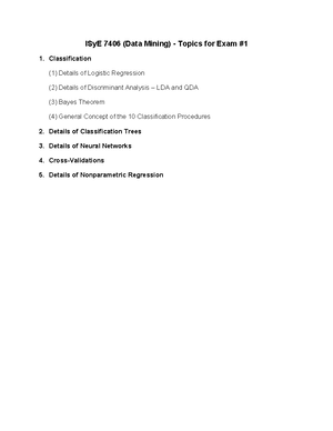 2022HW01sol - NA NA - Brief Solution of HW#1 of ISyE 7406 General Peer ...