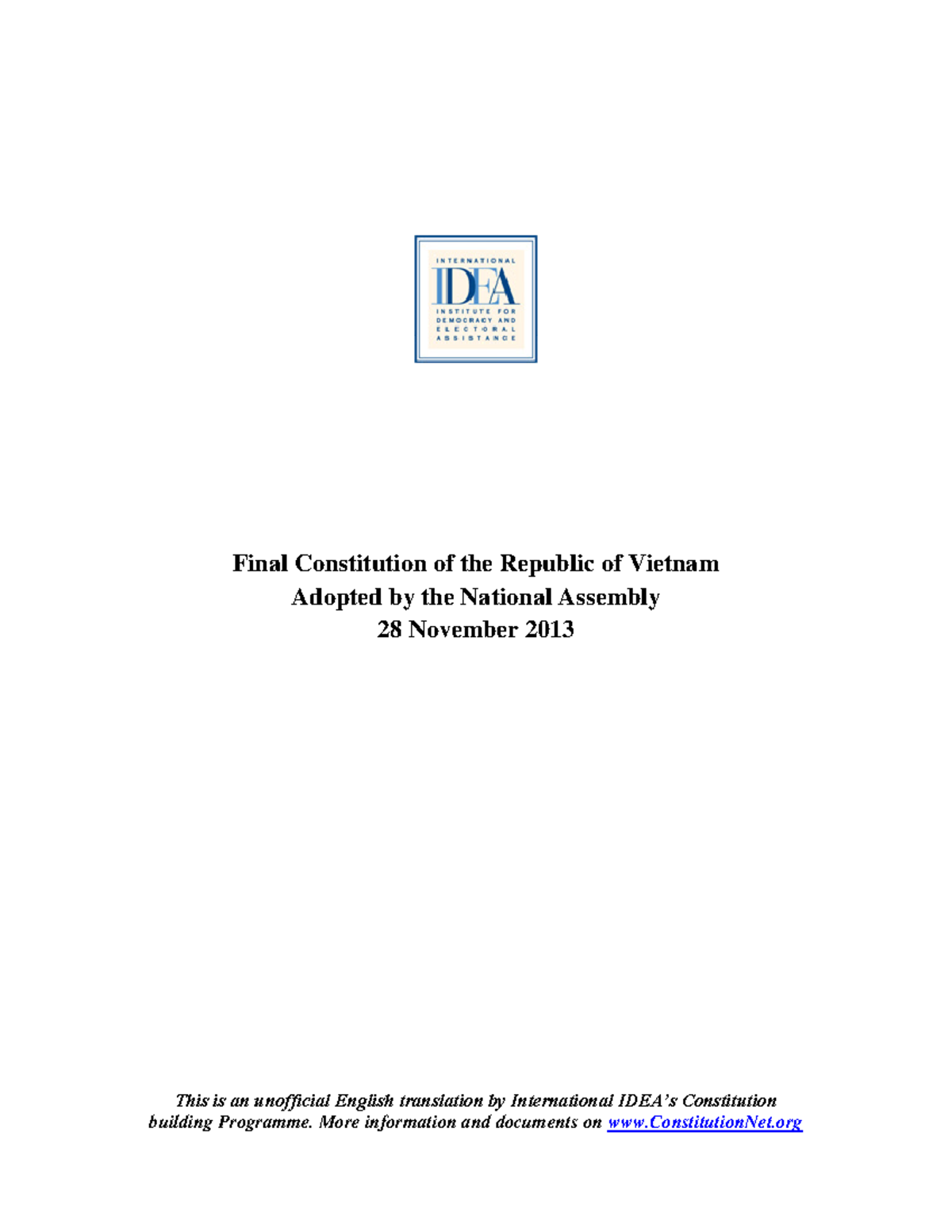 Constitution 2013 - This is an unofficial English translation by ...
