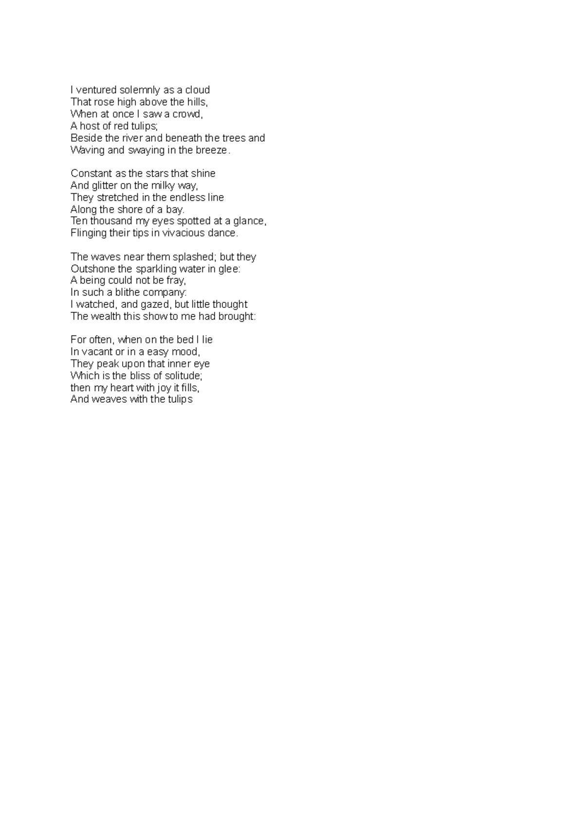 Main poem - Poem created for English class, feel free to use and what ...