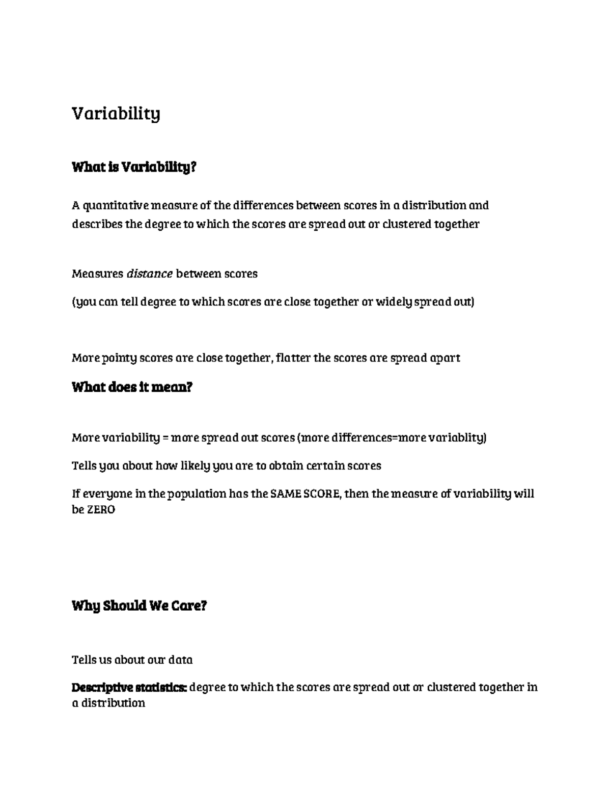 PSYCH 107 3- Chapter 4 - Variability, and standard deviations and what ...