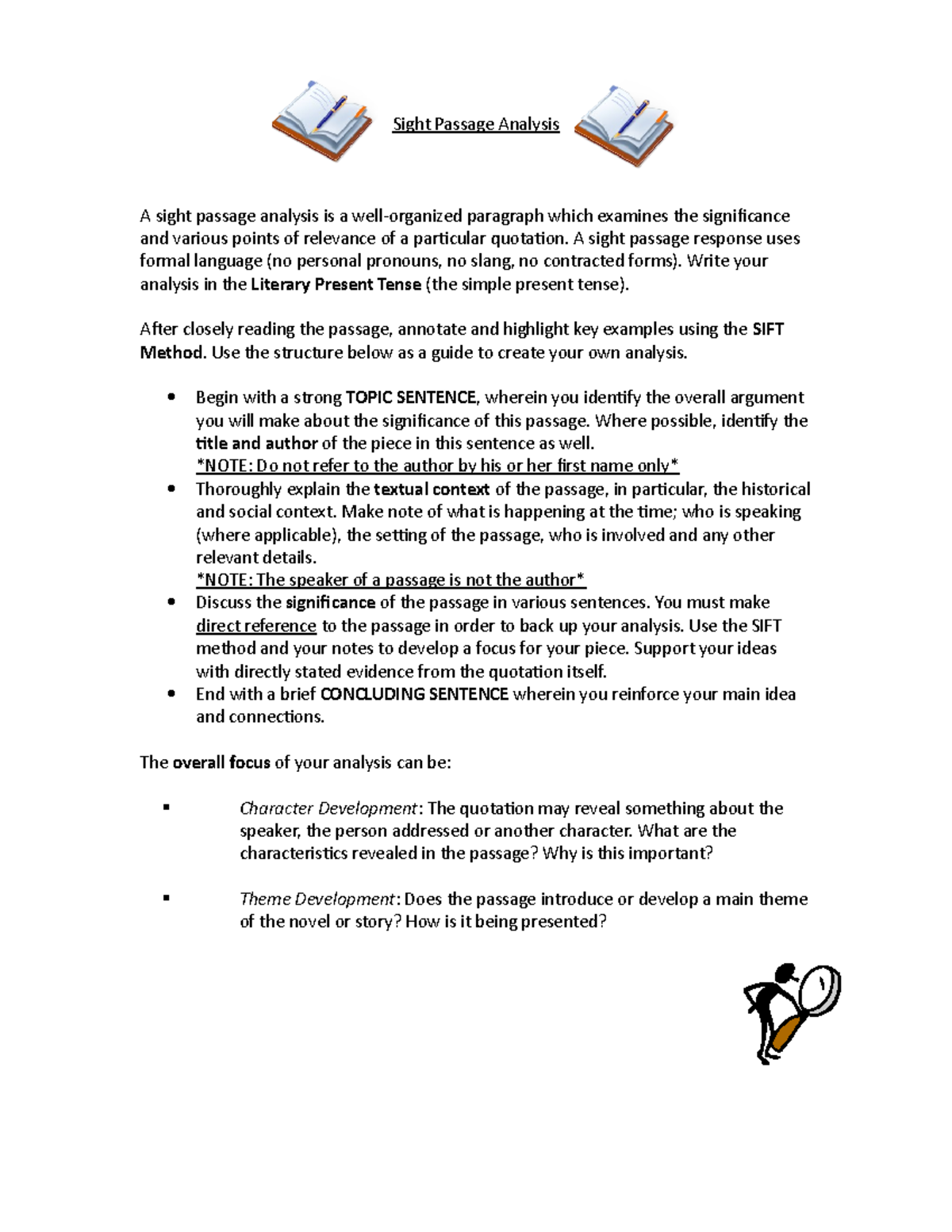 Analyzing Sight Passages note VVVDVD - Sight Passage Analysis A sight ...