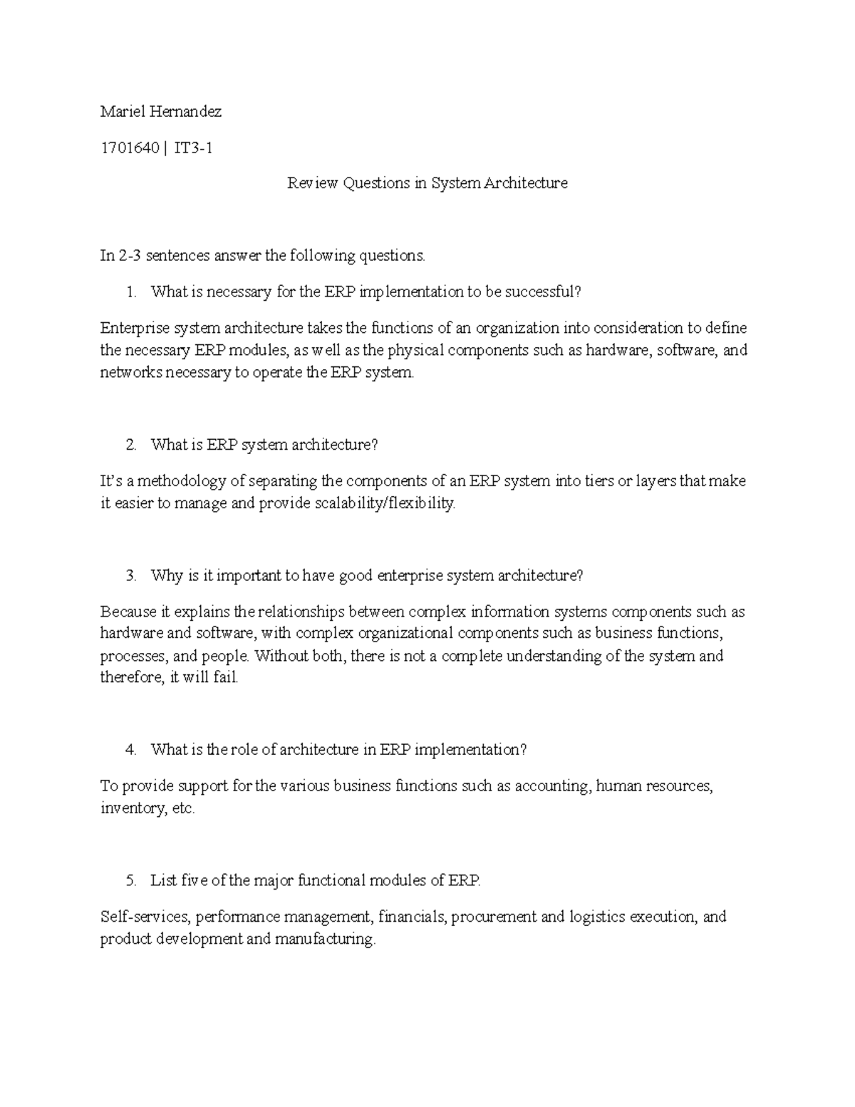 RQin System Architecture - Mariel Hernandez 1701640 | IT3- Review ...