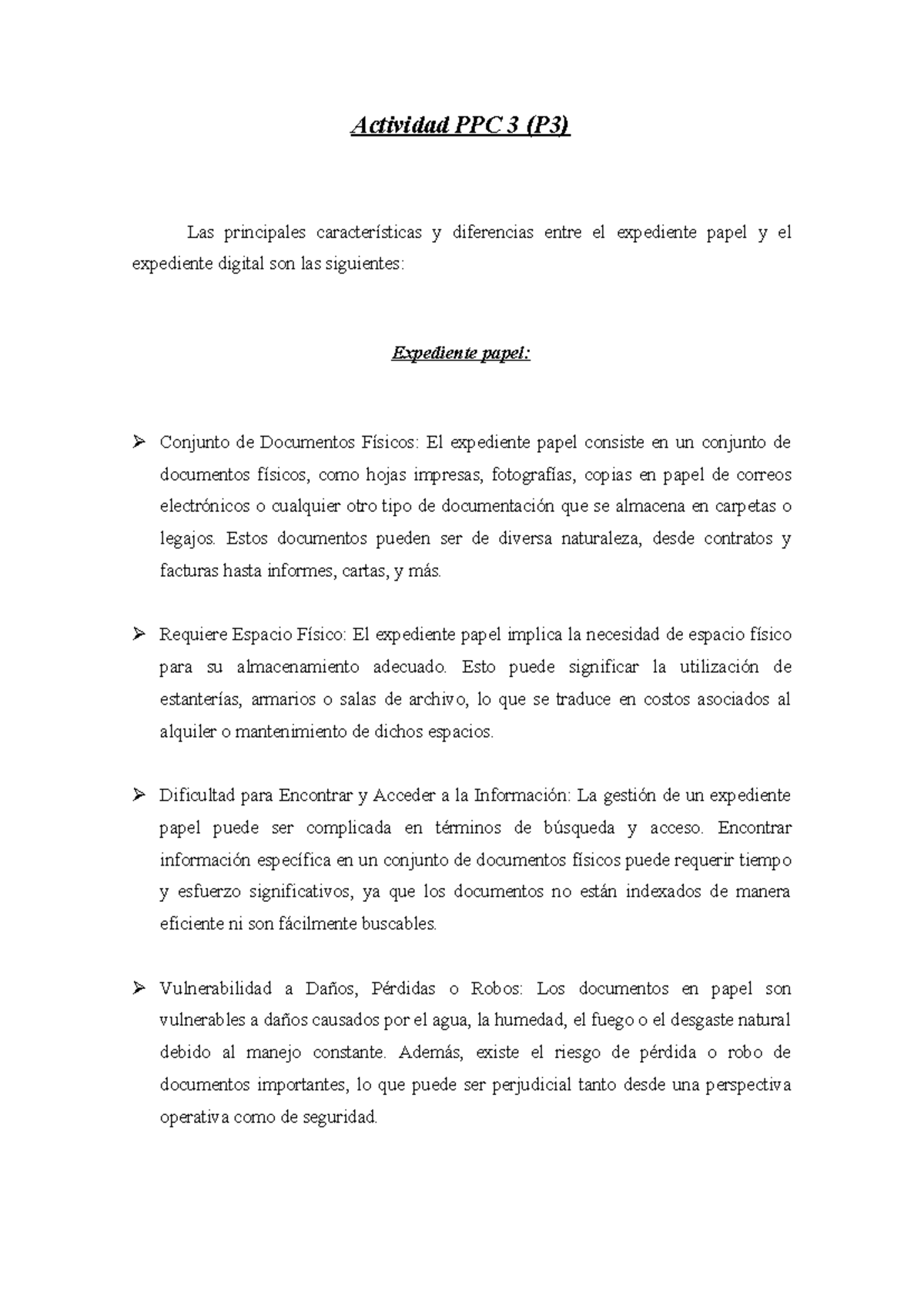 PPC3 (P3) - todos aprobados con 70% o más - Actividad PPC 3 (P3) Las ...