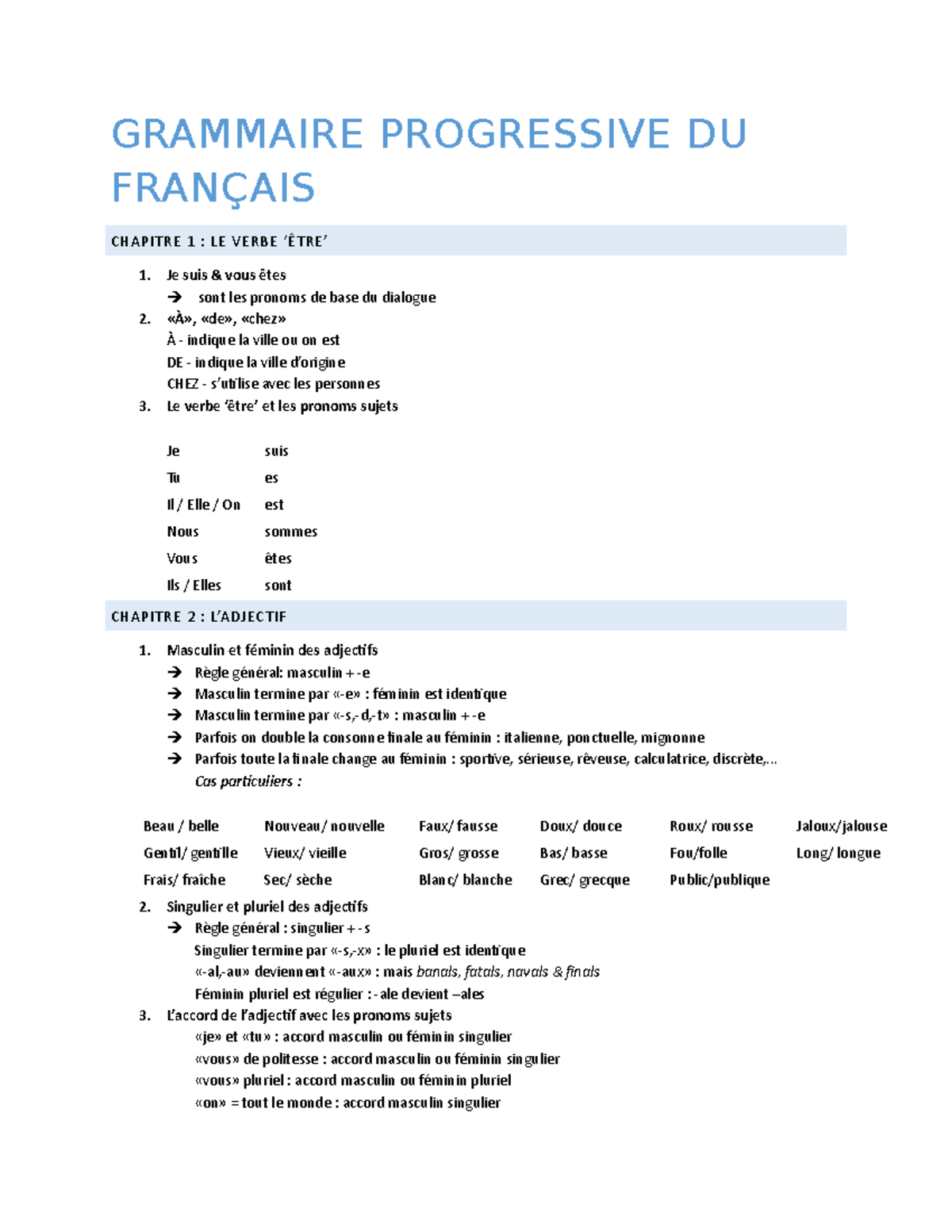 Grammaire progressive du Français - GRAMMAIRE PROGRESSIVE DU FRANÇAIS ...