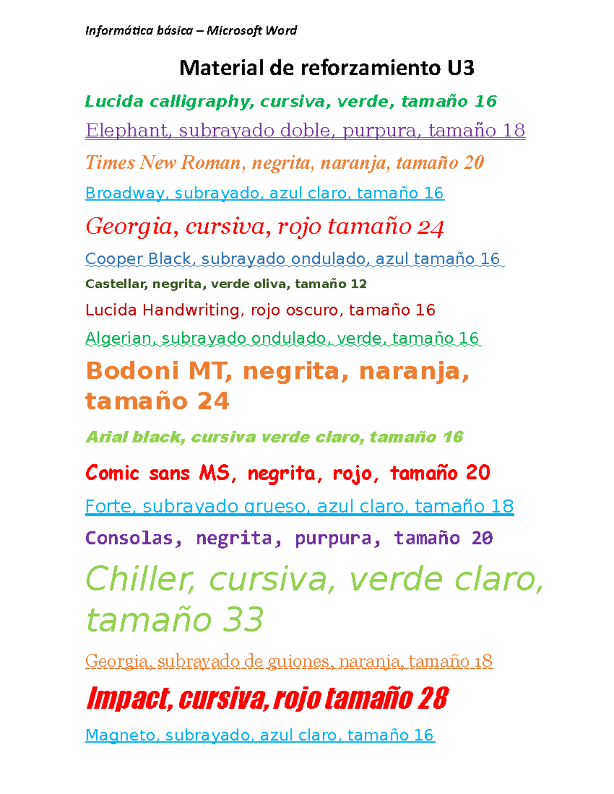 Informatica Unidad 3 - LETRAS - Informática básica – Microsoft Word ...