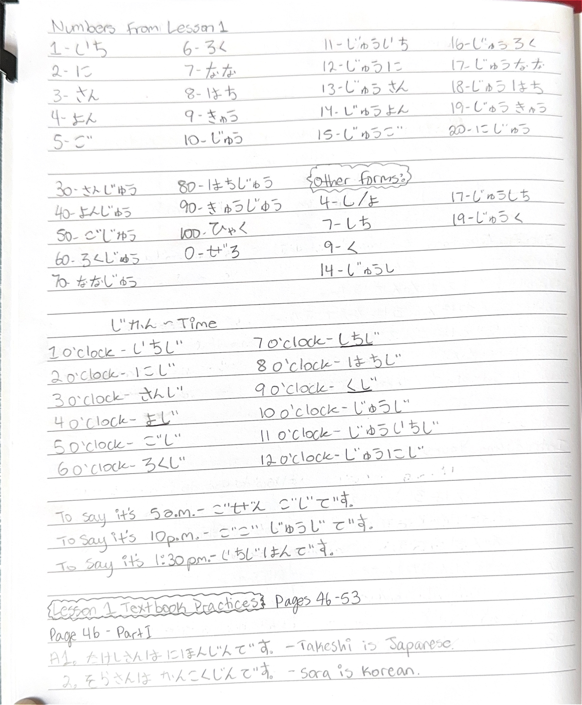 Numbers and time - Professor Keiko Miyajima - JPN 101 - Numbers From ...