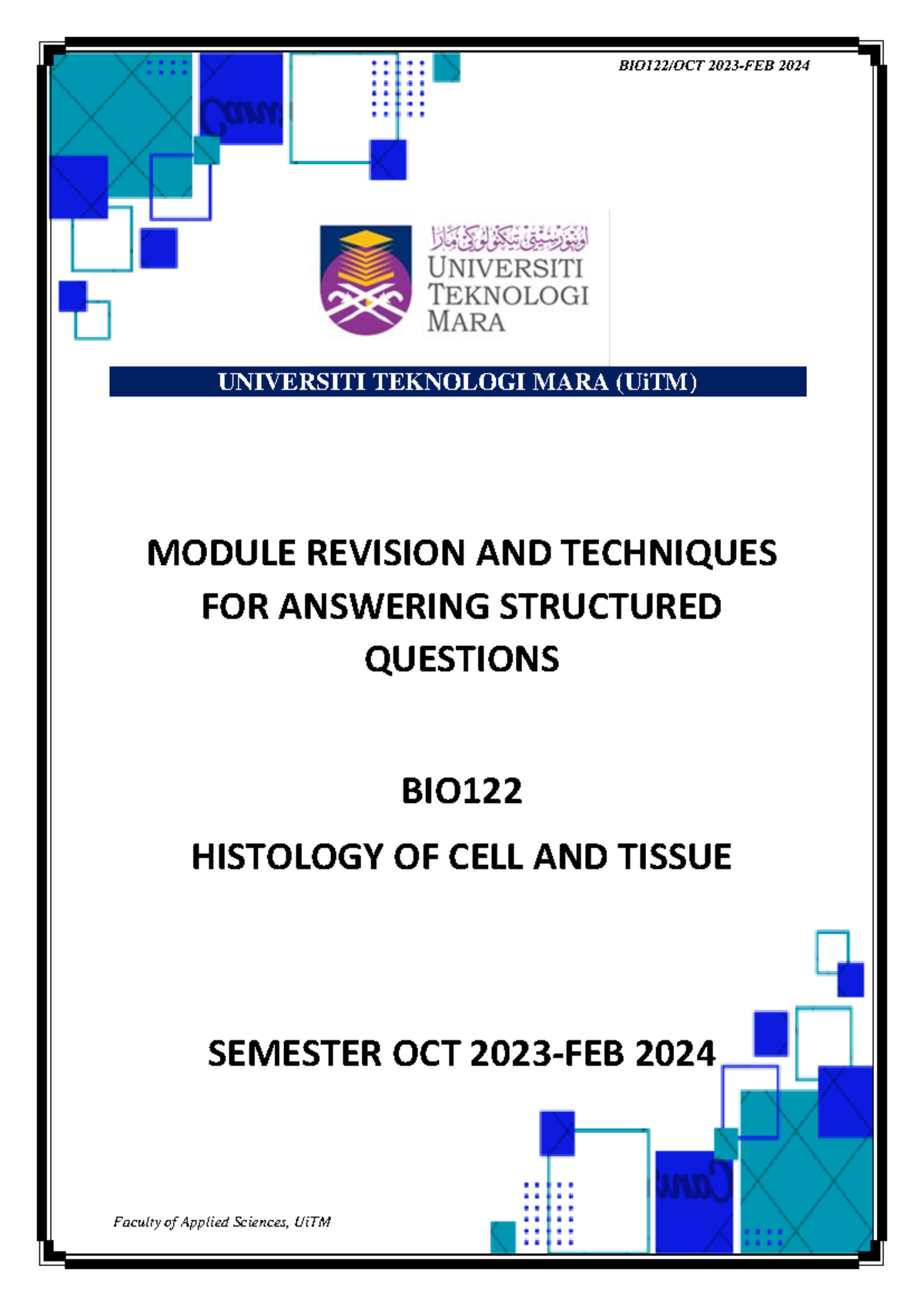 Module Revision & Techniques FOR Answering Structured Questions ...