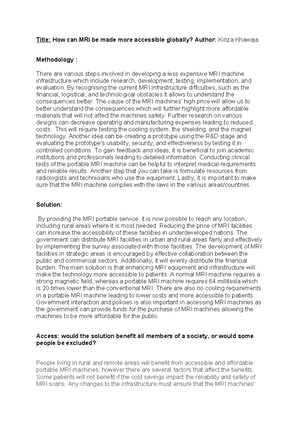 [Solved] Case Study Any imaging modality be it an MRI scan a PET scan ...