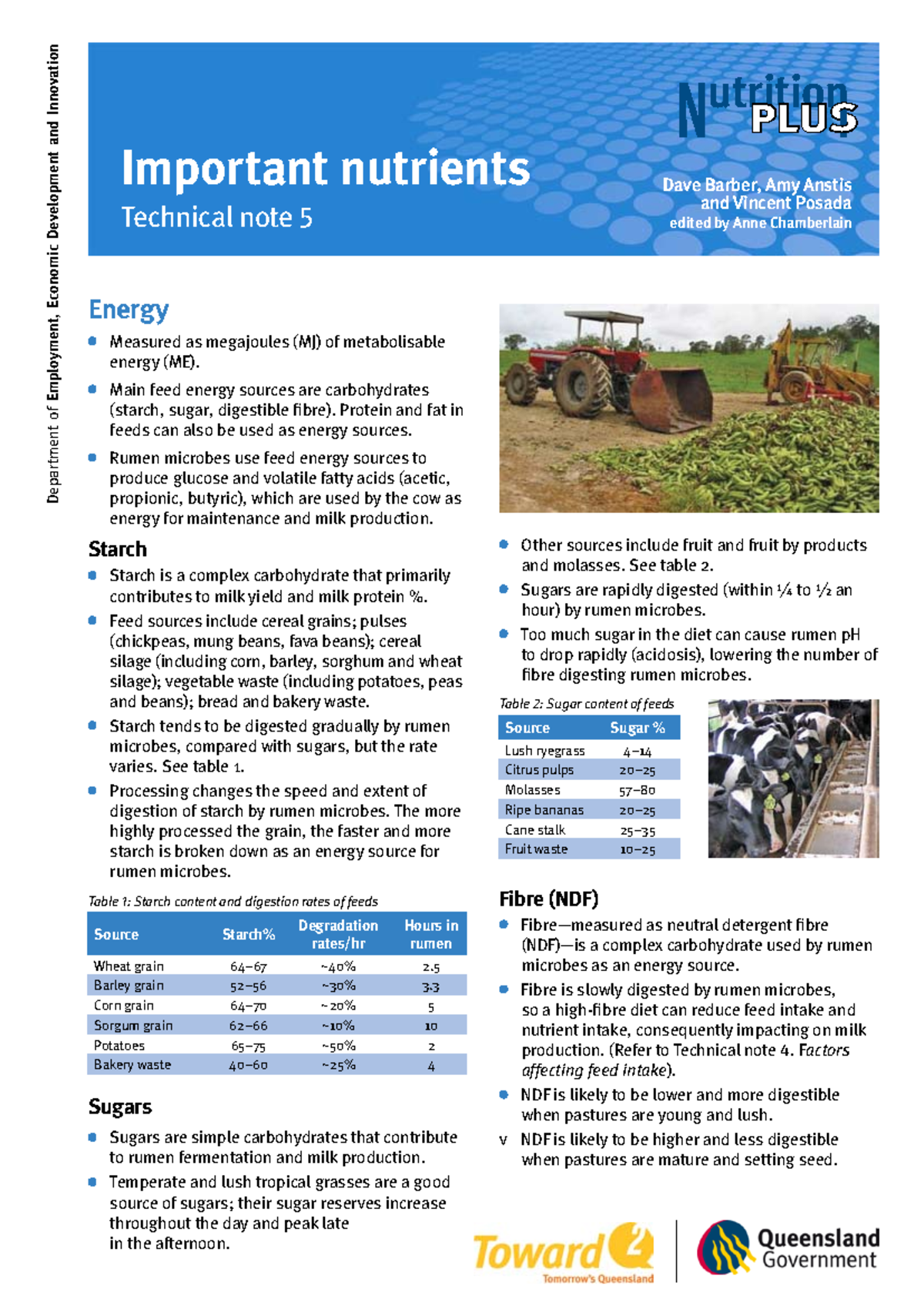Dairy-5Important-nutrients - Important nutrients Technical note 5 Dave ...