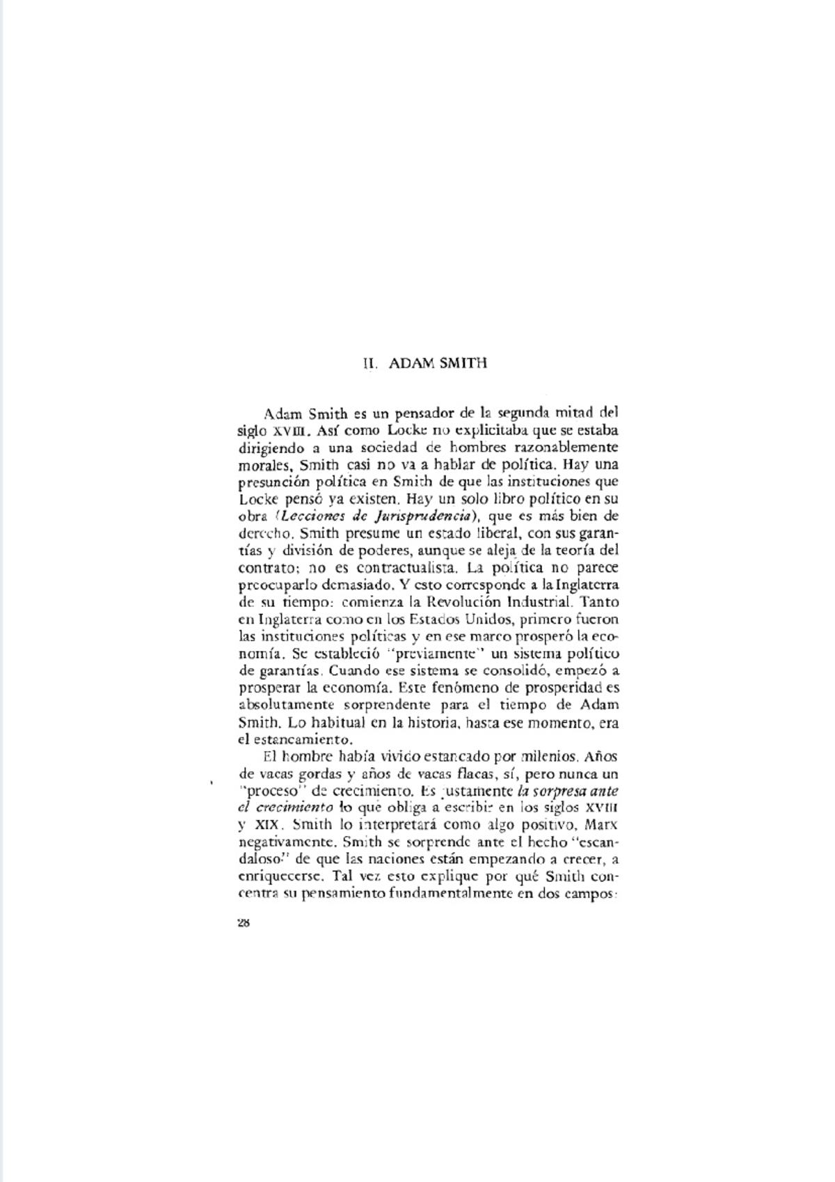 Politico - Derecho político - II. ADAM SMITH siglo XVni. Así como Locke ...